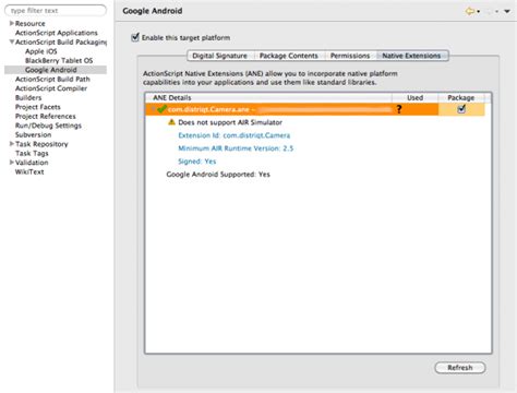 Air Native Extensions