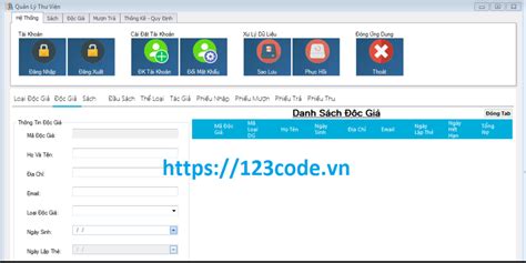 Tải source code quản lý thư viện viết bằng c đầy đủ code và database