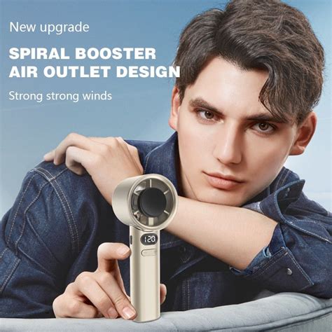 120 Speed Handy Mini Fan Kipas Tangan Cooling Fan Handheld Fan Kipas Mini Bladeless Fan Digital