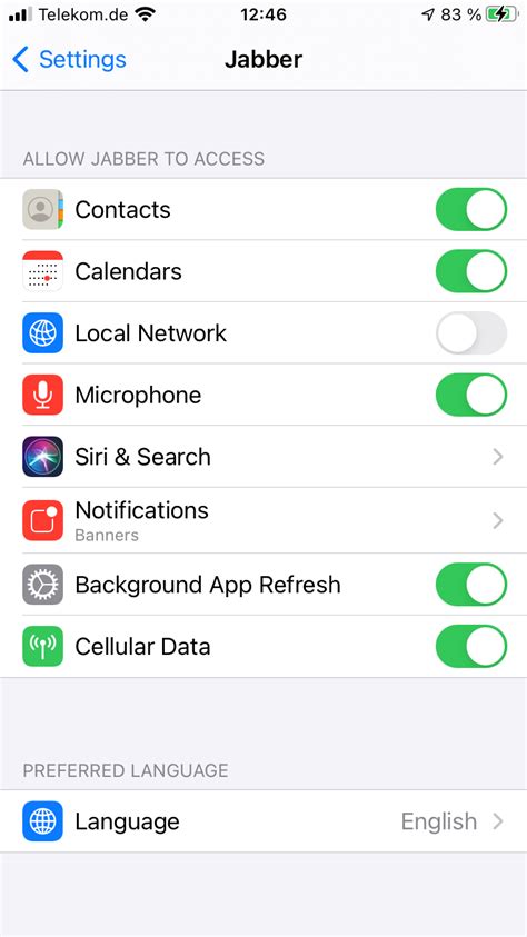 Solved Re Jabber 1292 And Ios 14 Cisco Community