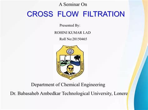 Cross Flow Filtration Pptx