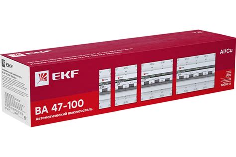Автоматический выключатель EKF 3P 80А (C) ВА 47-100 10кА PROxima ...