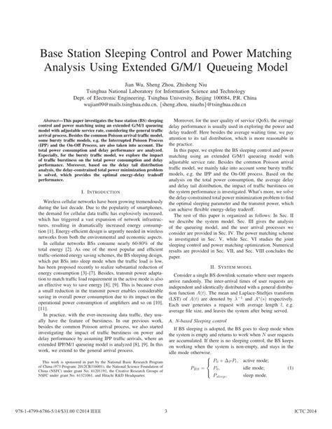 pdf base station sleeping control and power matching analysis using