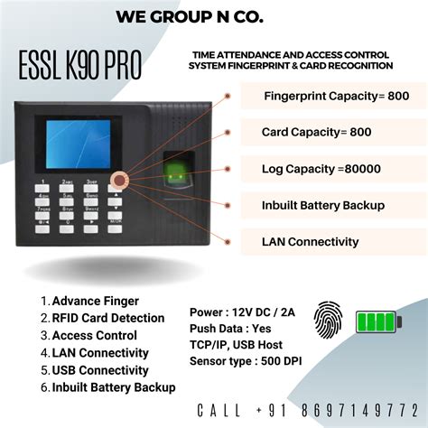 ESSL K90 Pro Access Control System Improve Productivity Biometrics