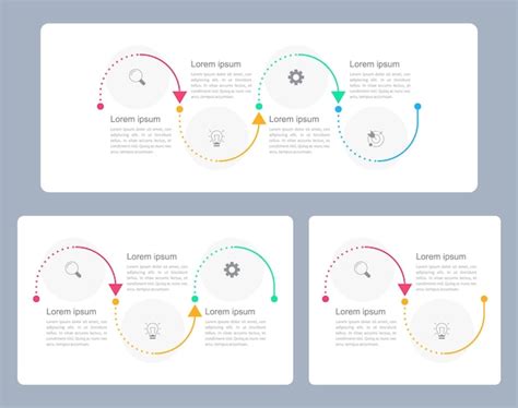 Premium Vector Perspectives Infographic Chart Design Template Set
