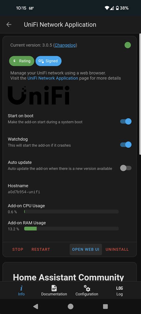 Unifi Addon Web Interface Wont Load Rhomeassistant