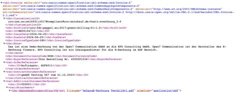 E Rechnung Viewer Xml Rechnungen Visualisieren Open7