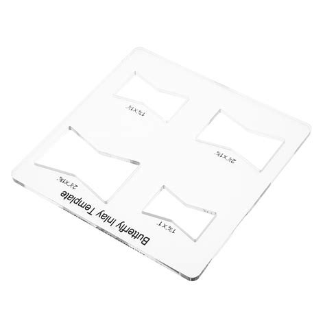 Masteelf Versatile Four In One Butterfly Inlay Template Router Jig Woodworking Tool For Accurate