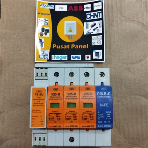 Jual Surge Arrester OBO V B VAC NPE FS SU Jakarta Pusat Pusat Panel Tokopedia