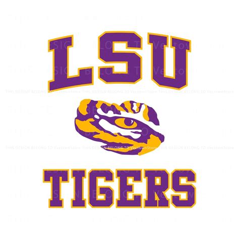 Logotipo De Lsu Eye Louisiana State University Lsu Tiger Eye Gold Big