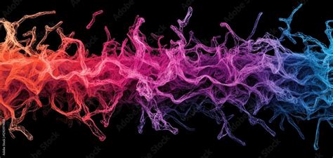 Ai Generated Script Failing To Render Correctly Forming Chaotic Text Distortions And Neon Hued