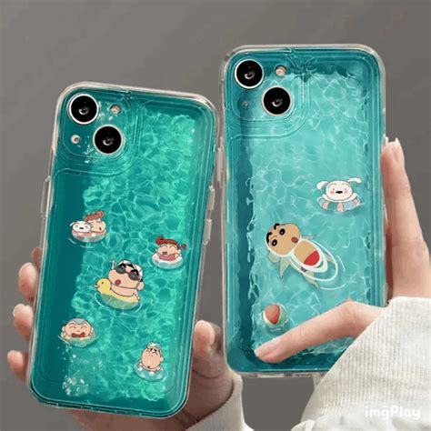 [당일출고] 최저가 13mini 12mini 짱구는 못말려 짱구 친구들 배영 친구선물 생일선물 아이폰케이스 폰케이스 맹구 수영 스위밍 아이폰 15 14 13 12 에이블리