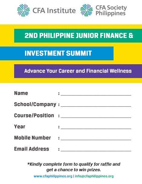 Cfa Update Below Is The Registration Form Program And The List Of