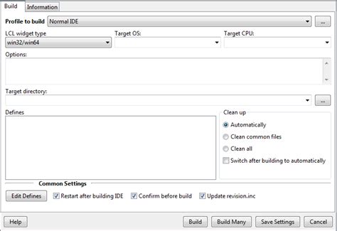 Ide Window Configure Build Lazarus Free Pascal Wiki
