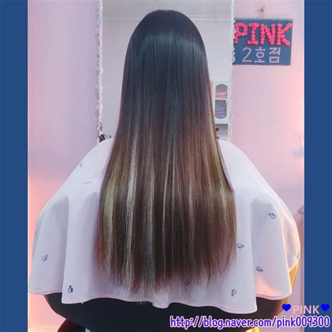 화이트블론드 연두색 라임컬러 브릿지 옴브레 인천 붙임머리 네이버 블로그