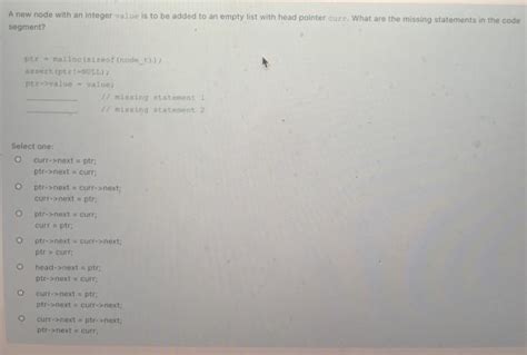 Solved A New Node With An Integer Value Is To Be Added To An