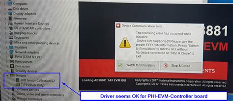 Ads8881 Evm Software Device Communication Error Data Converters Forum Data Converters