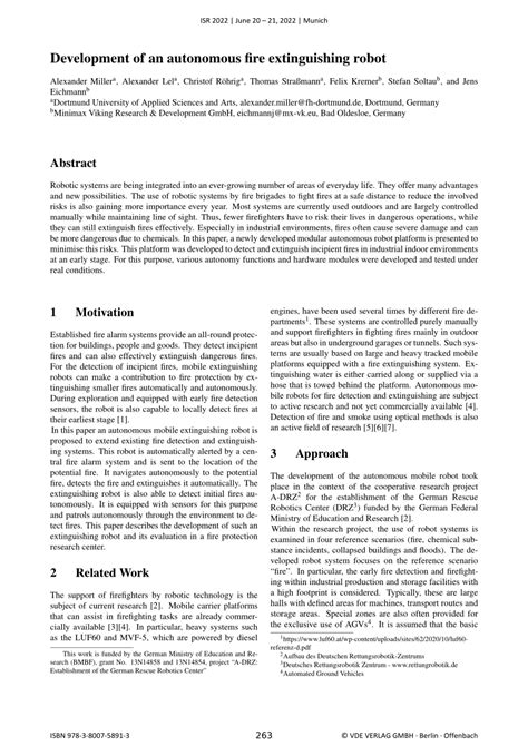 Pdf Development Of An Autonomous Fire Extinguishing Robot
