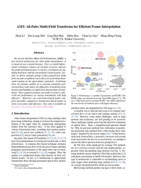 Amtallpairsmultifieldtransformsforefficientframeinterpolation