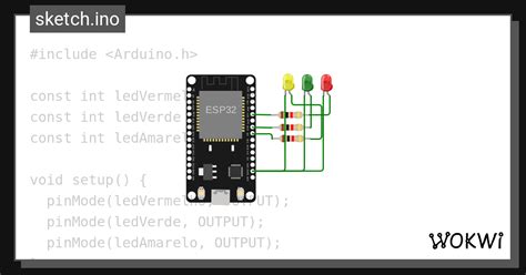 Semaforo Wokwi ESP STM Arduino Simulator Semaforo Wokwi ESP STM Arduino Simulator