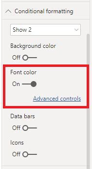 Solved: Re: Conditional Formatting in Matrix Table - Microsoft Fabric ...
