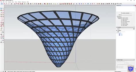 Spiraling Shapes In Sketchup With Ffd Sketchup Plugin Tutorials