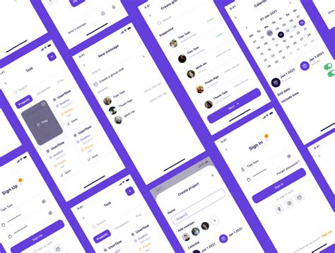 Tasker Task Management Apps UI Kits Professional Template Kits Built For You