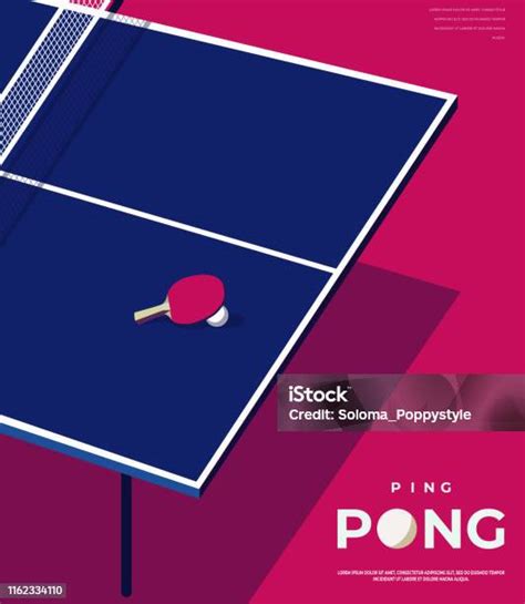 탁구 포스터 템플릿입니다 탁구용 테이블과 라켓 벡터 일러스트 레이션 Eps10 복고풍에 대한 스톡 벡터 아트 및 기타 이미지 복고풍 탁구 Championship