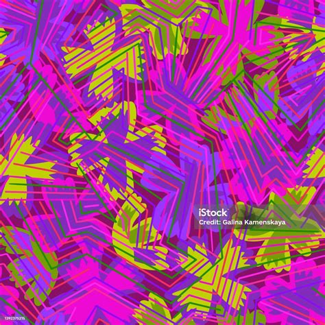 만화 스타일의 꽃 원활한 패턴 깨진 선 배경에 야생화 오버레이로 만든 Ditsy 식물 배경 장식 목초지 꽃 봉오리와 추상적 기하학적 질감여름 모티프 연속무늬에 대한 스톡