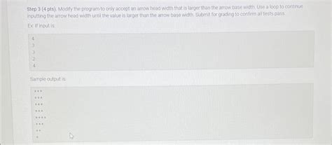 Solved LAB Program Drawing A Half Arrow Program Chegg