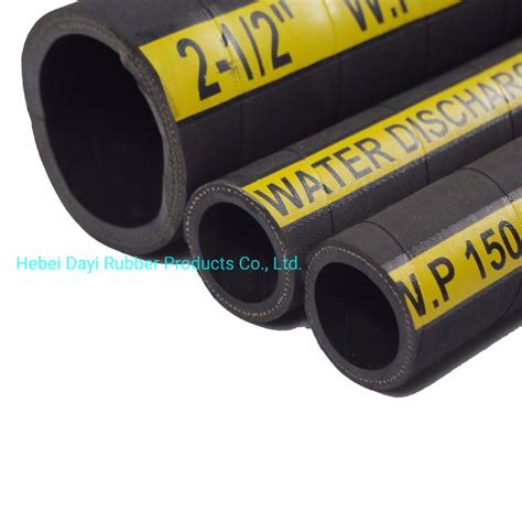 Nr Sbr Rubber Textile Cord Reinforced 10bar 20bar Water Air Discharge Hose Pipe China