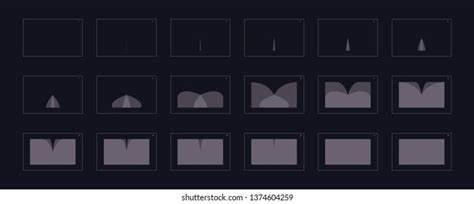 Animation Transitions Effect Sprite Sheet Transitions Stock Vector Royalty Free