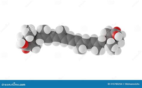 Astaxanthin Molecule, Keto-carotenoid, Molecular Structure, Isolated 3d ...