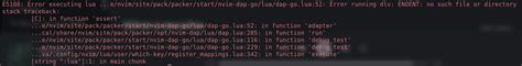 enoent on debug test exec · issue 10 · leoluz nvim dap go · github