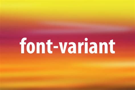 Font Variantプロパティの意味と使い方 Css できるネット