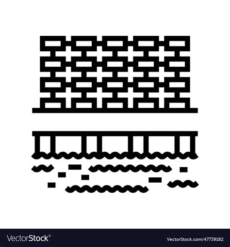 Marine Corrosion Testing Line Icon Royalty Free Vector Image