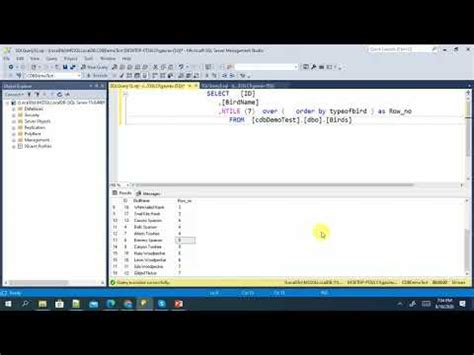 SQL Server NTILE() function - YouTube