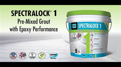 Spectralock 1 Pre Mixed Grout Installation And Cleaning Demo Youtube