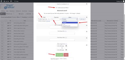 Woocommerce How To Search For Products By Custom Fields Wp Sheet Editor