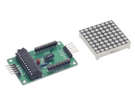arduino 8x8 red led dot matrix module