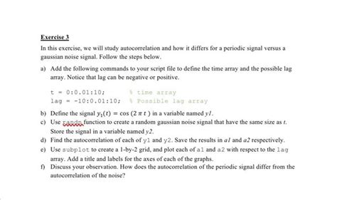 Solved Exercise In This Exercise We Will Study Chegg