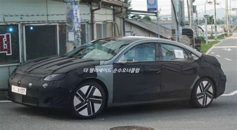 Hyundai Ioniq 6 Prototype Spotted With Production Body Performancedrive