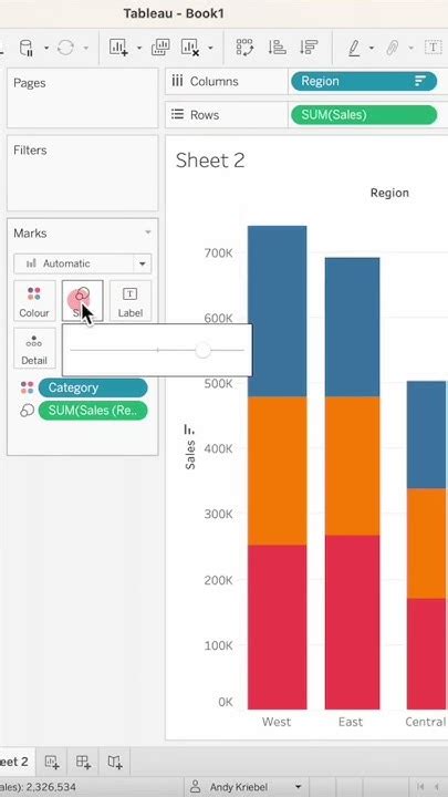 Tableau Proportional Stacked Bar Chart Youtube