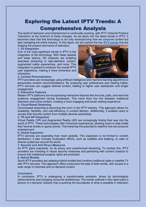 Ppt Exploring The Latest Iptv Trends A Comprehensive Analysis Powerpoint Presentation Id