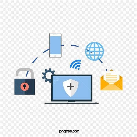 Network Security Vector Hd Images Computer Network Security Security