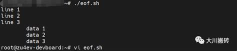 linux shell：cat ＜＜ eof linux函数 cat