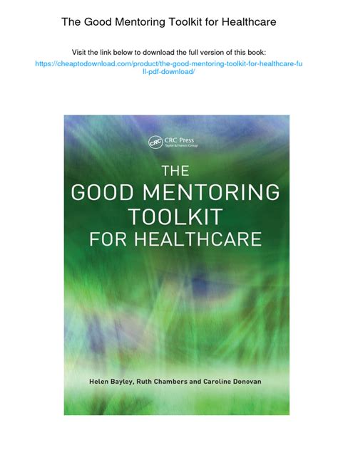 The Good Mentoring Toolkit For Healthcare Pdf Mentorship National Health Service