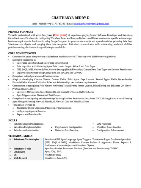 resume 1 pdf information technology software