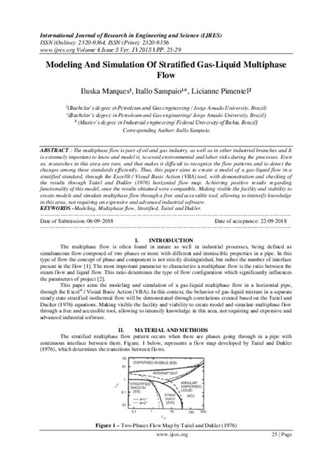 Pdf Modeling And Simulation Of Stratified Gas Liquid Multiphase Flow