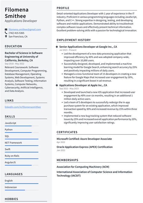 Oracle Applications Developer Resume Examples Resumecat